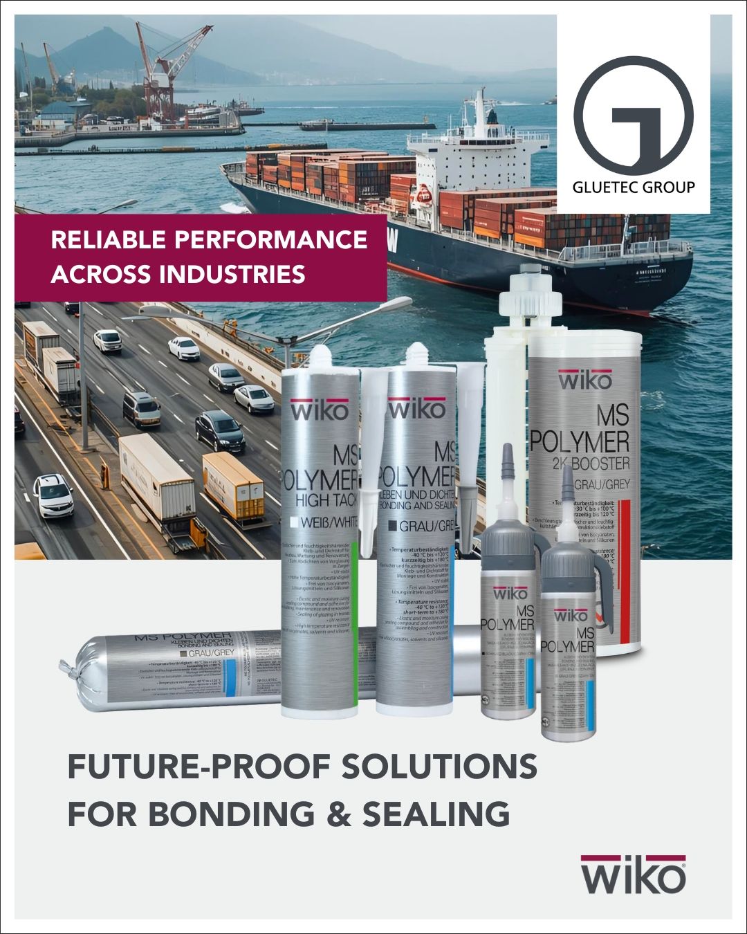 Professional bonding and sealing with WIKO® MS POLYMERS