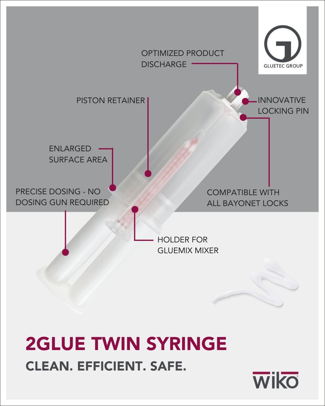 Exclusive to GLUETEC: 2GLUE twin syringe - The smart solution for two ...